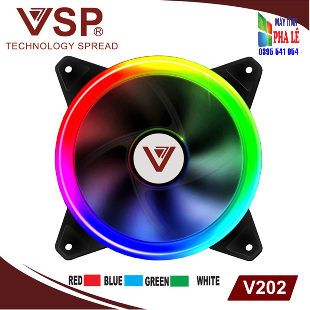 Fan Case Led VSP V201, V202 (12cm) - No Hub Needed | Shopee Singapore