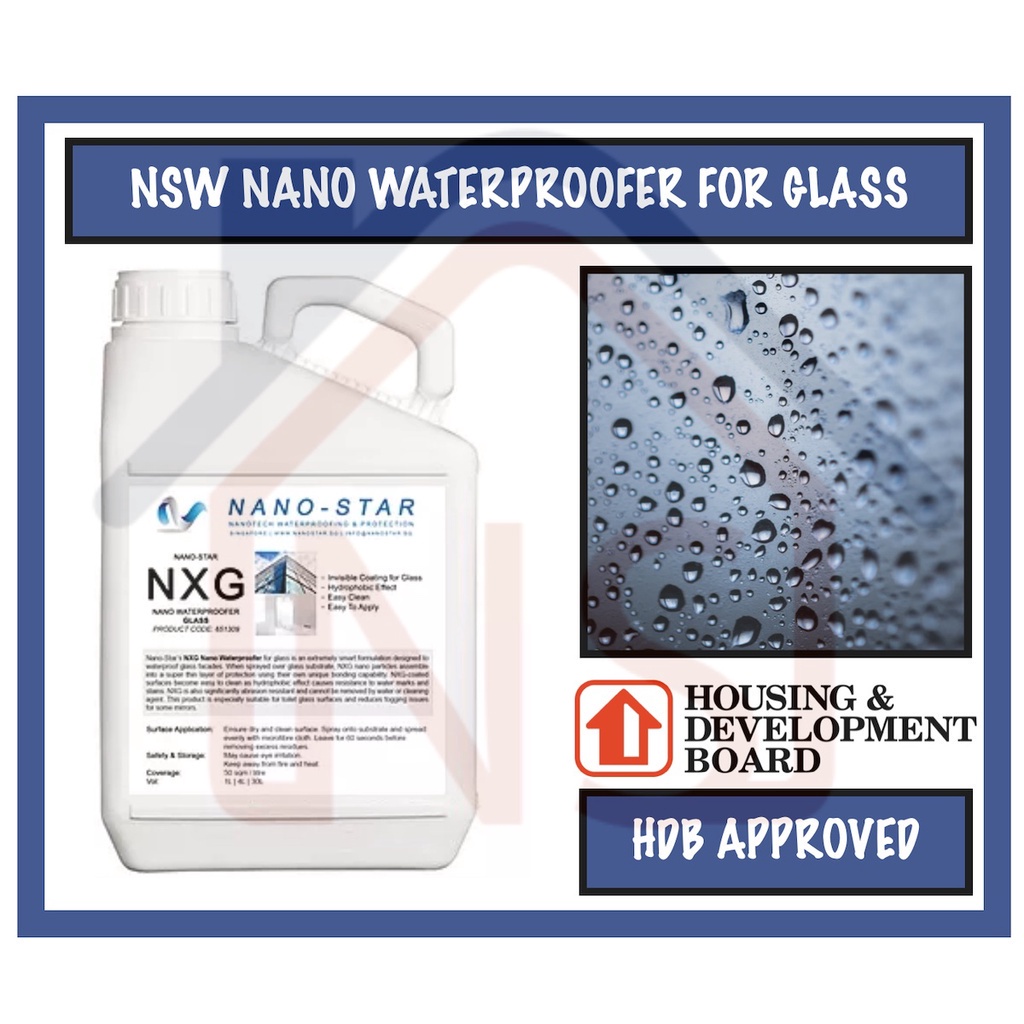 NANO-STAR NXG Waterproofer for Glass 500ml / Hydrophobic Nano ...