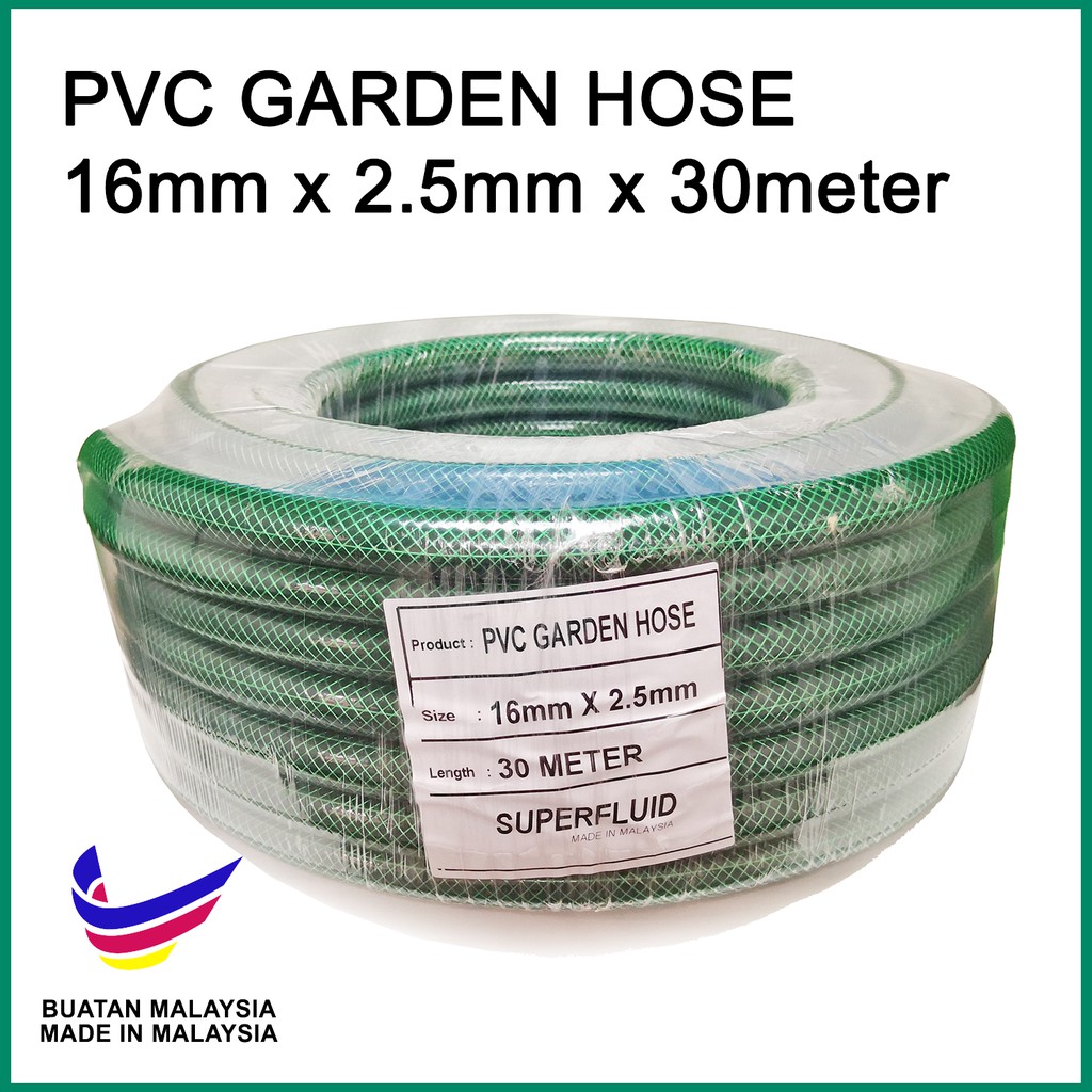 30M PVC Garden Hose (16mm x 2.5mm x 30meter) | Shopee Singapore