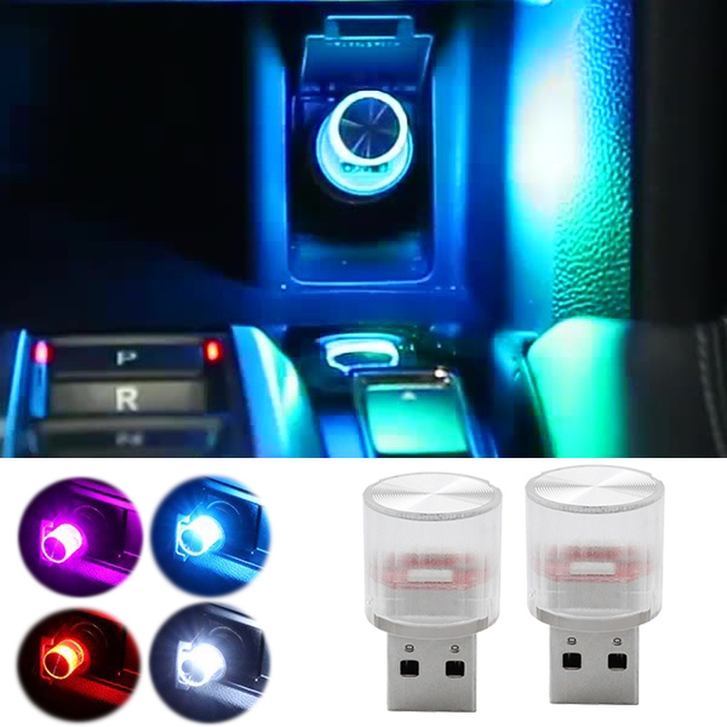 Car USB Eco-friendly Mini LED Ambient Decorative Lights Party Lights ...
