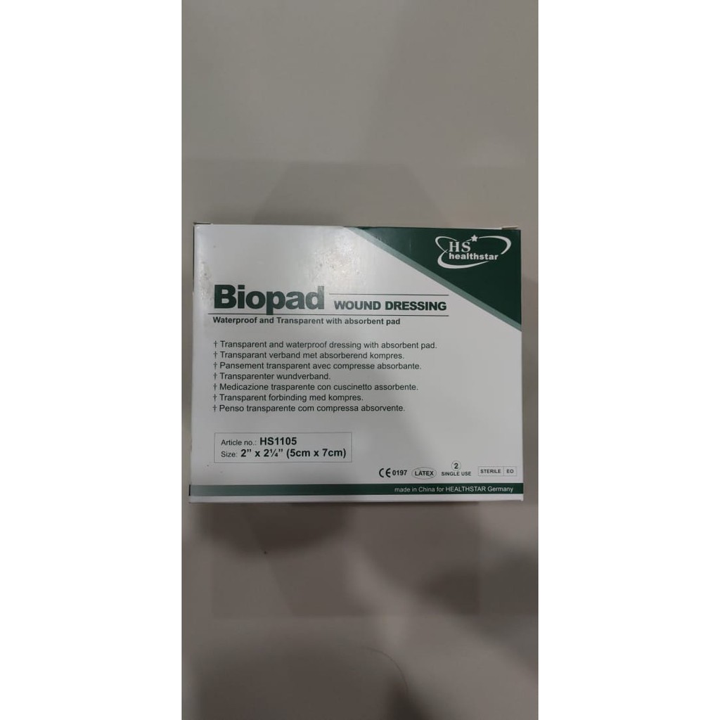 BIOPAD WOUND DRESSING 5cm x 7cm 100pc | Shopee Singapore