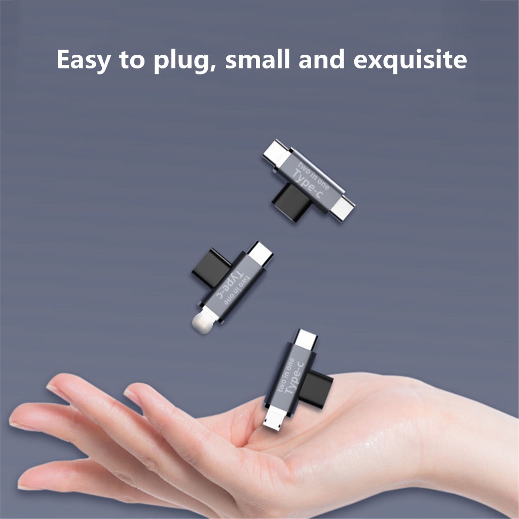 2 in 1 USB C Splitter Adapter USB Type C Female to USB-C Micro Male ...