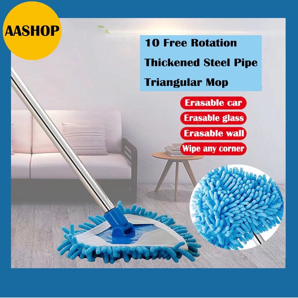 Spin mop floor mop Rotatable Cleaning Mop Triangle Mop Dust Mop spray ...
