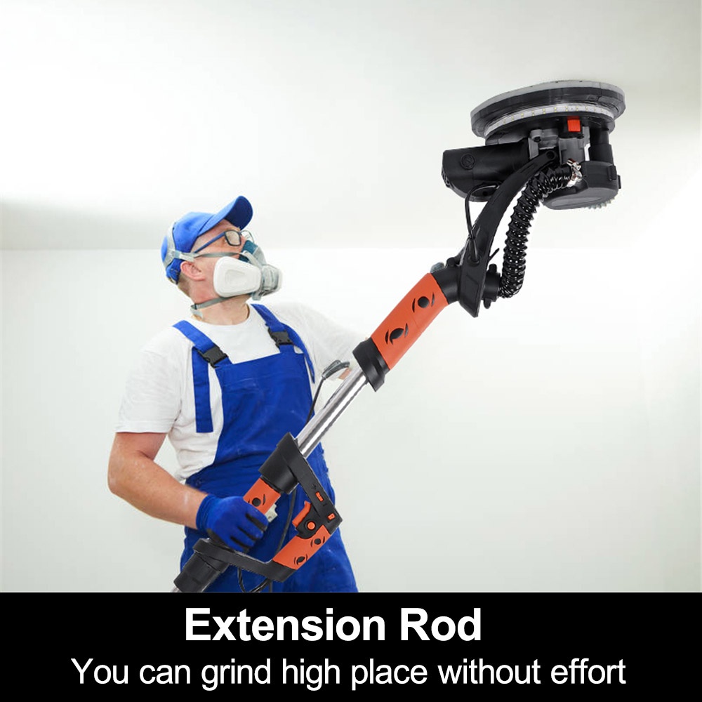 1300W Wall Putty Sanding Machine Sandpaper Machine Speed Sander LED ...