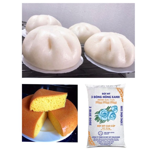 1kg Premium flour with 3 blue roses (makes very white dumplings ...
