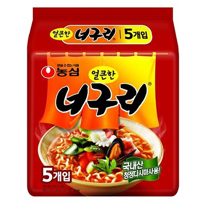 NONGSHIM Neoguri spicy Ramen Multi Pack 120G x 5 너구리 얼큰 멀티팩 | Shopee ...