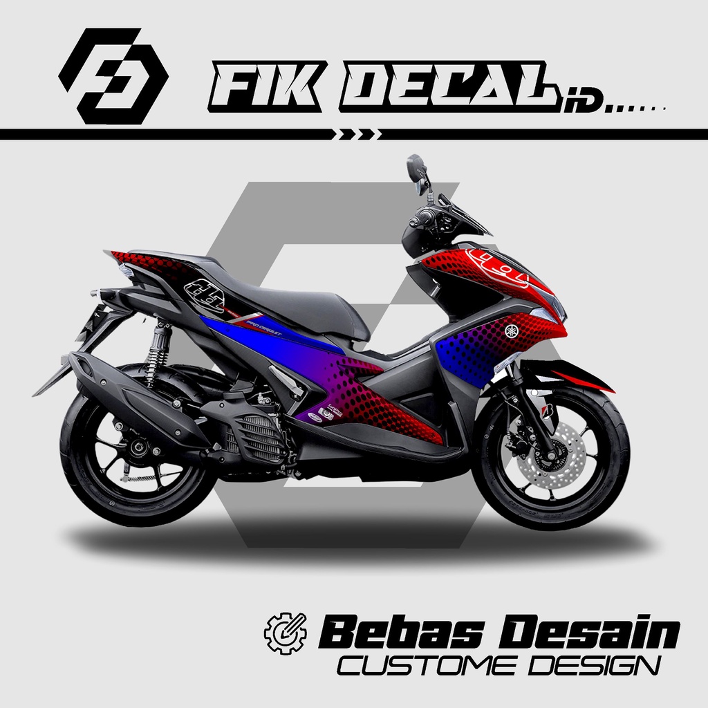 AEROX 155 TDT FULL BODY MOTORCYCLE DECAL STICKER PREMIUM QUALITY ...