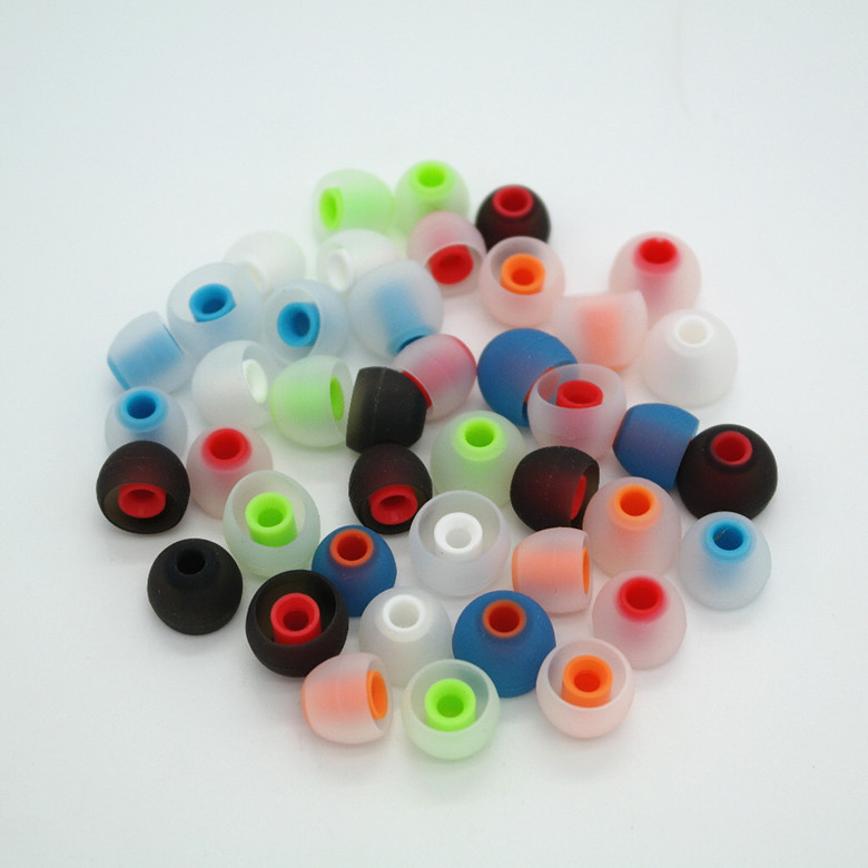 10pcs 14pcs in ear two colors silicone eartips replacement silicone ...
