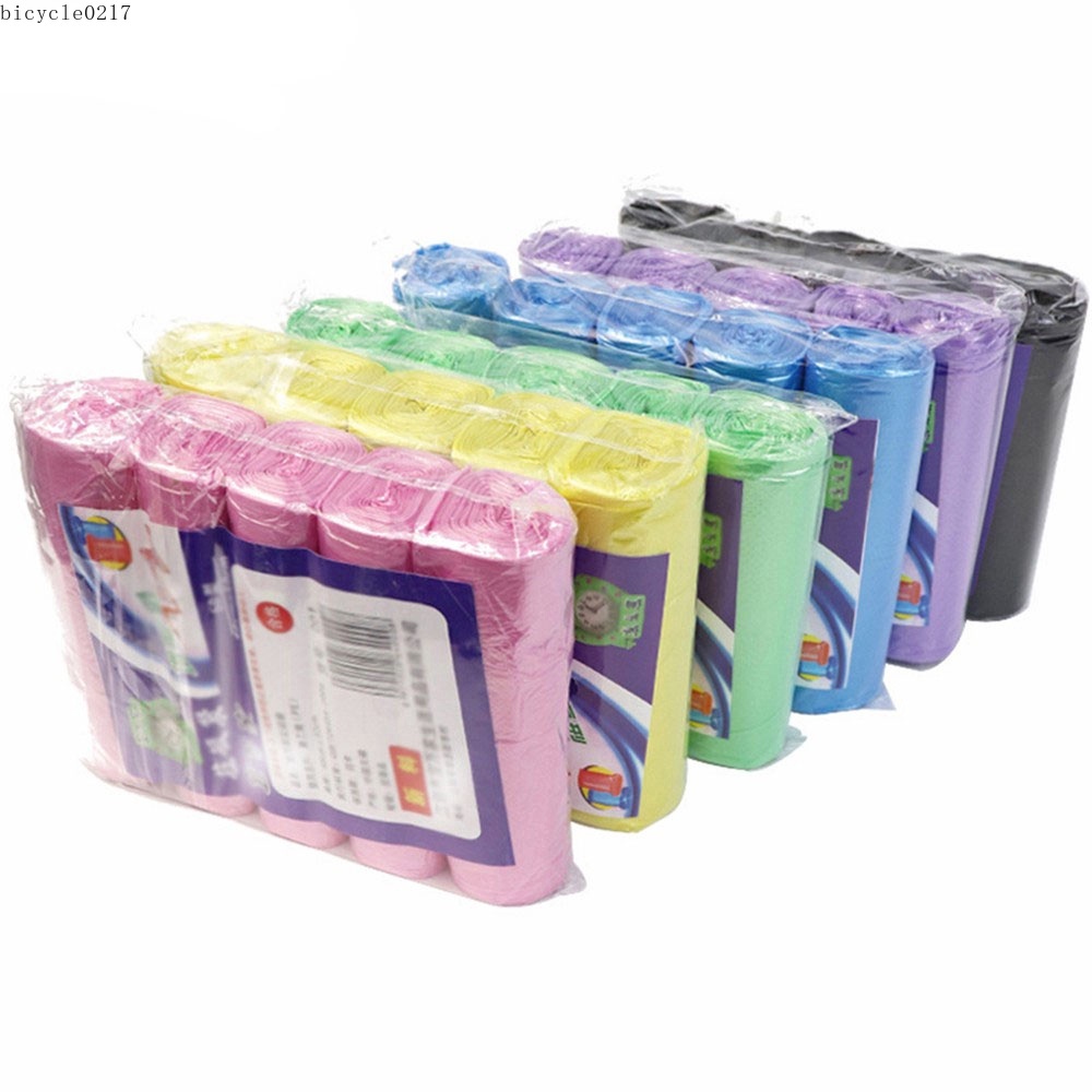 Spot goods 5 Roll 100 Pieces 45x50cm Disposable Plastic Garbage Bags ...