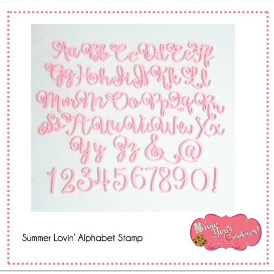 BALLERINA Alphabet Calligraphy Stamp Set (upper and lower) | Shopee ...
