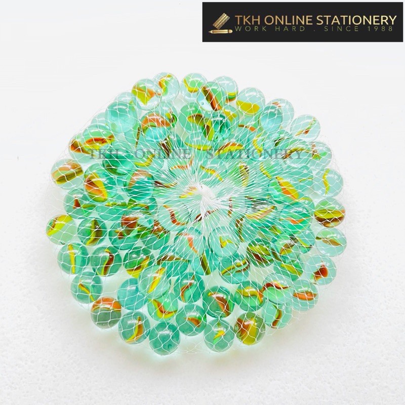 Guli Glass / Marble Ball ( 1pkt around 95~100pc ) / 玻璃弹珠 1.5cm | Shopee ...