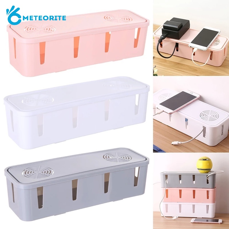 Multifunctional Desktop Power Strip Cable Cover Storage Box/ Socket ...