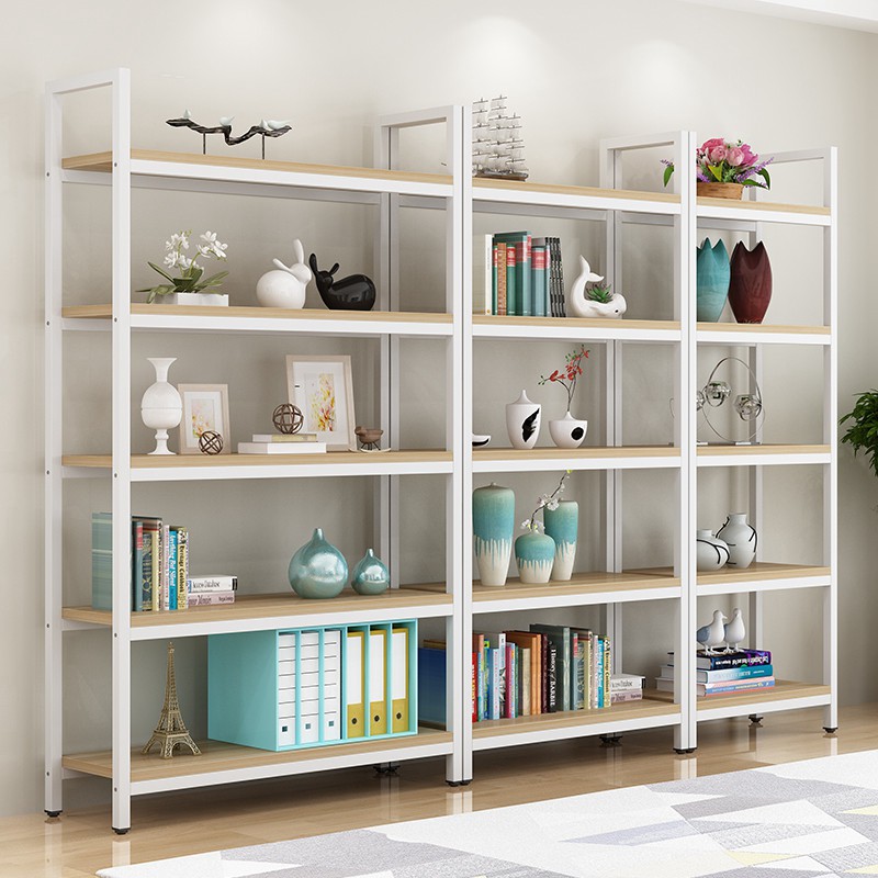 LHSG Display Shelf Rack Shelf Storage Rack Bookshelf Iron Metal Shelf ...