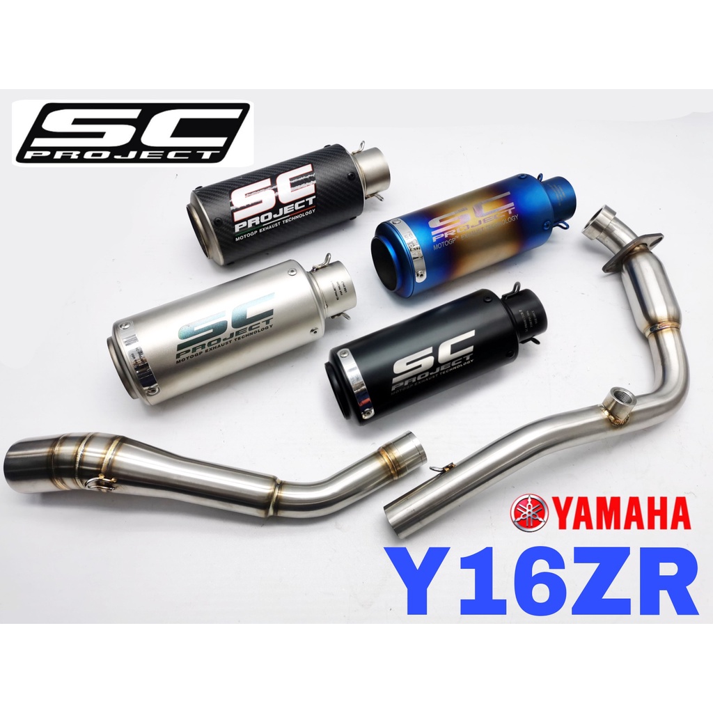 Exhaust Yamaha Y16ZR SC Project Full System Tabung Muffler Carbon Fiber ...