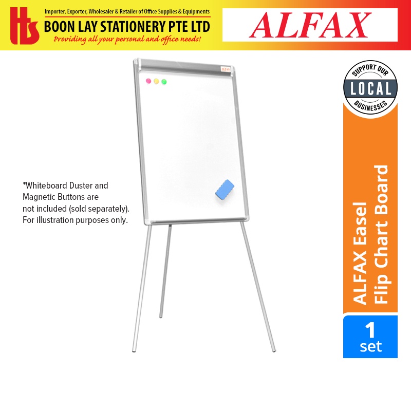ALFAX Easel Flip Chart Board 60x90cm / 70x100cm | Shopee Singapore