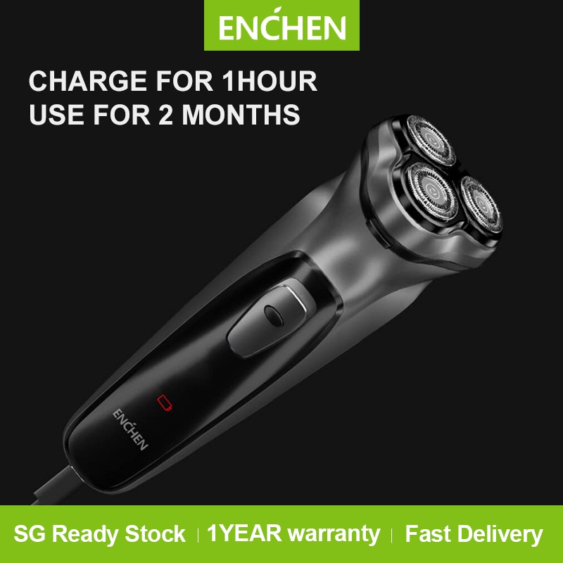 Enchen BlackStone 3D Electric Shaver Razor Men Type-C Rechargeable ...