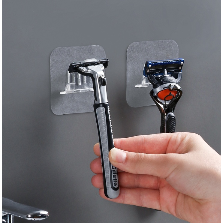 Universal Clear Self-adhesive Punch Free Shaver Holder / Creative ...