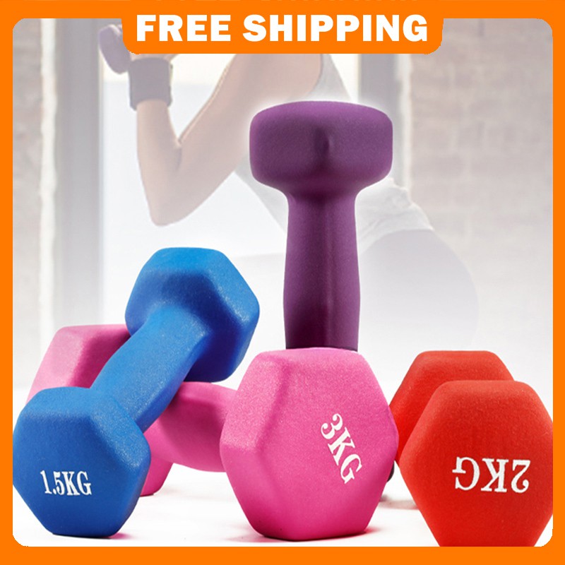 1kg Dumbell Hexagon Dumbbell Fitness Exercise Home Weight Training ...
