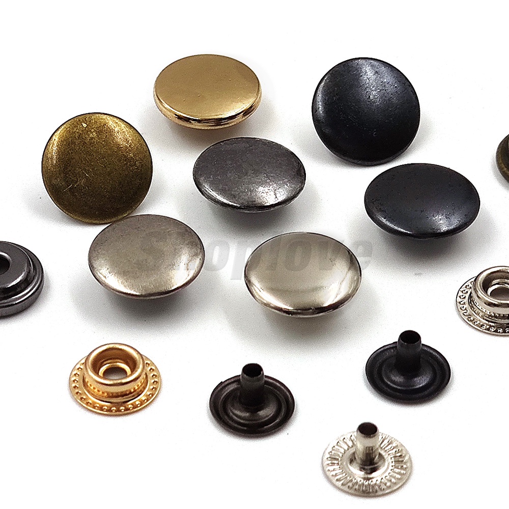 10/25 Sets 12.5mm-20mm Butang Ketip Ketat Canvas Rivet Press Button ...