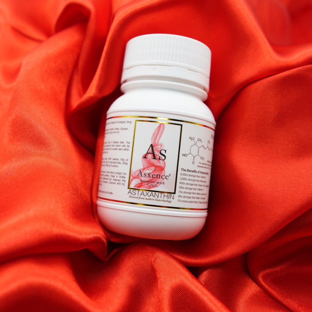 Asxence Astaxanthin Anti Oxidant Superfood with Sacha Inchi Oil 6mg ...