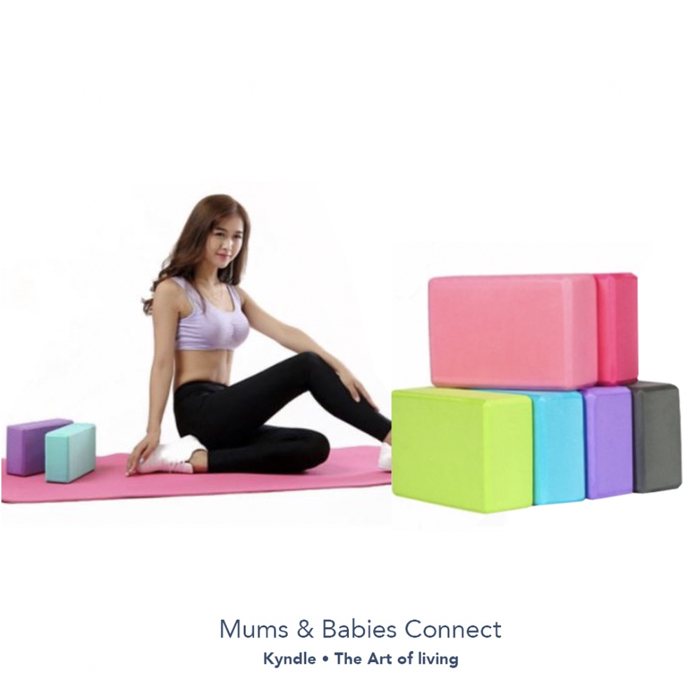 High Density EVA Foam Yoga Blocks Pilates Beginner Balancing Block ...