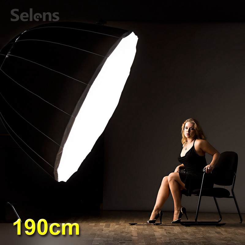 Selens 190cm Photography Softbox Parabolic Softbox with Bowens Mount ...