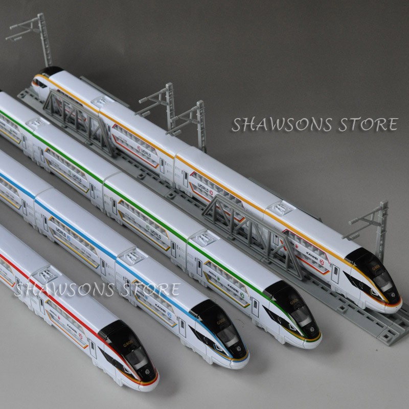 Diecast Metal Double Decker CRH High Speed Train Railway Model Pull ...