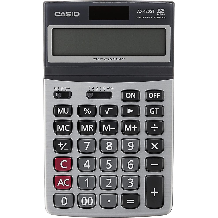 Casio AX-120ST Value Series - Desk Top/Compact Desk Type Calculator, 0. ...