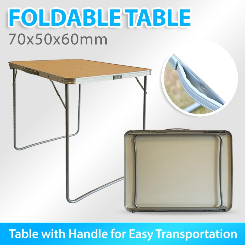 Portable Foldable Table 70x50x60cm with carrying handle with optional ...