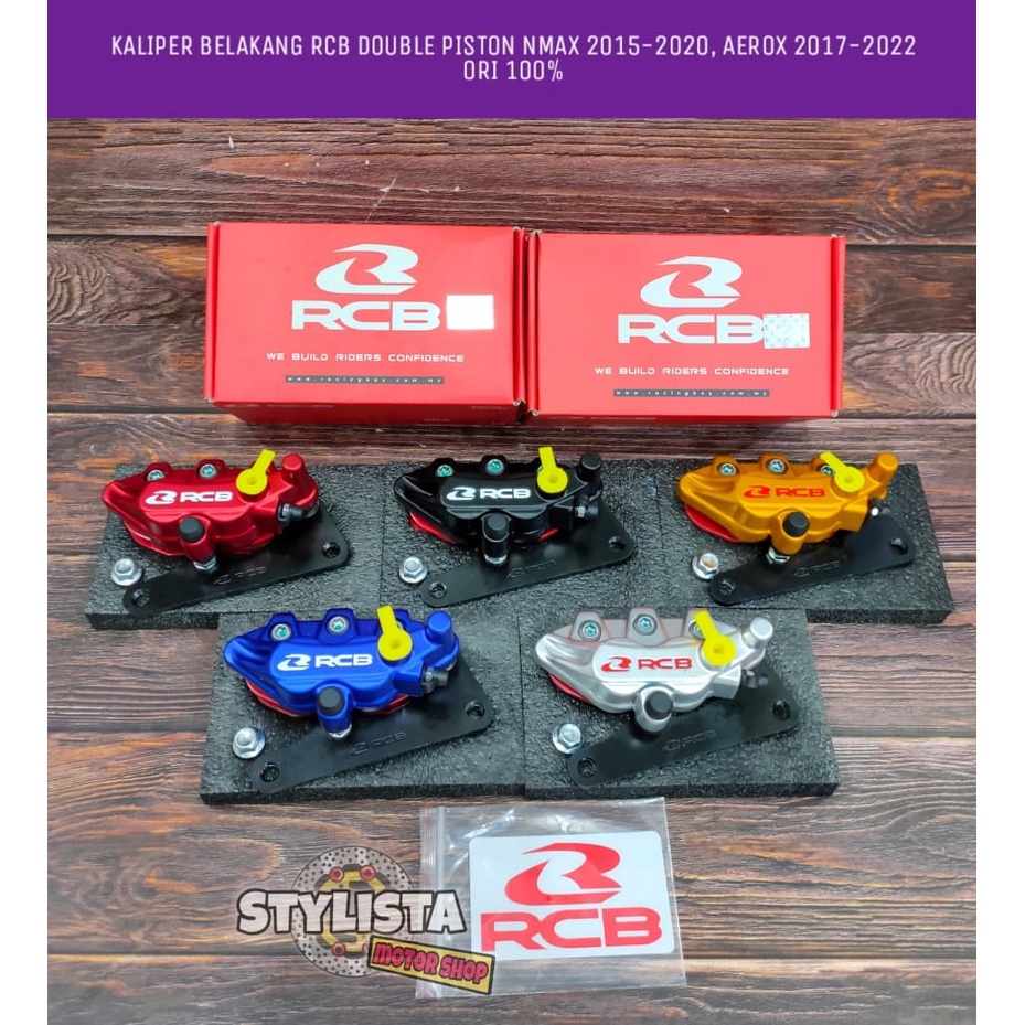 Rear Caliper RCB NMAX AEROX 155 DOUBLE PISTON RACING BOY | Shopee Singapore