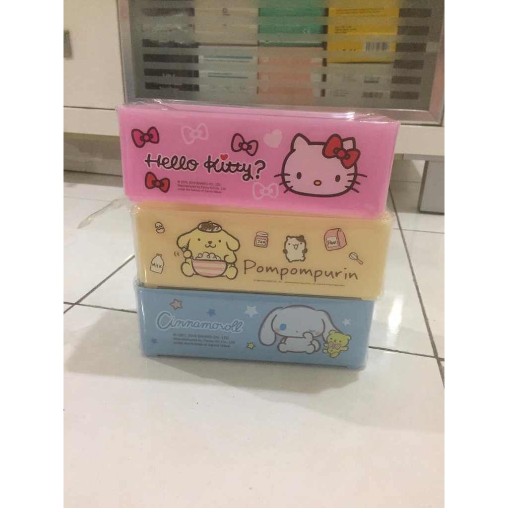 Sanrio Storage Box Sanrio Hello Kitty Cinnamoroll Pompompurin Plastic ...