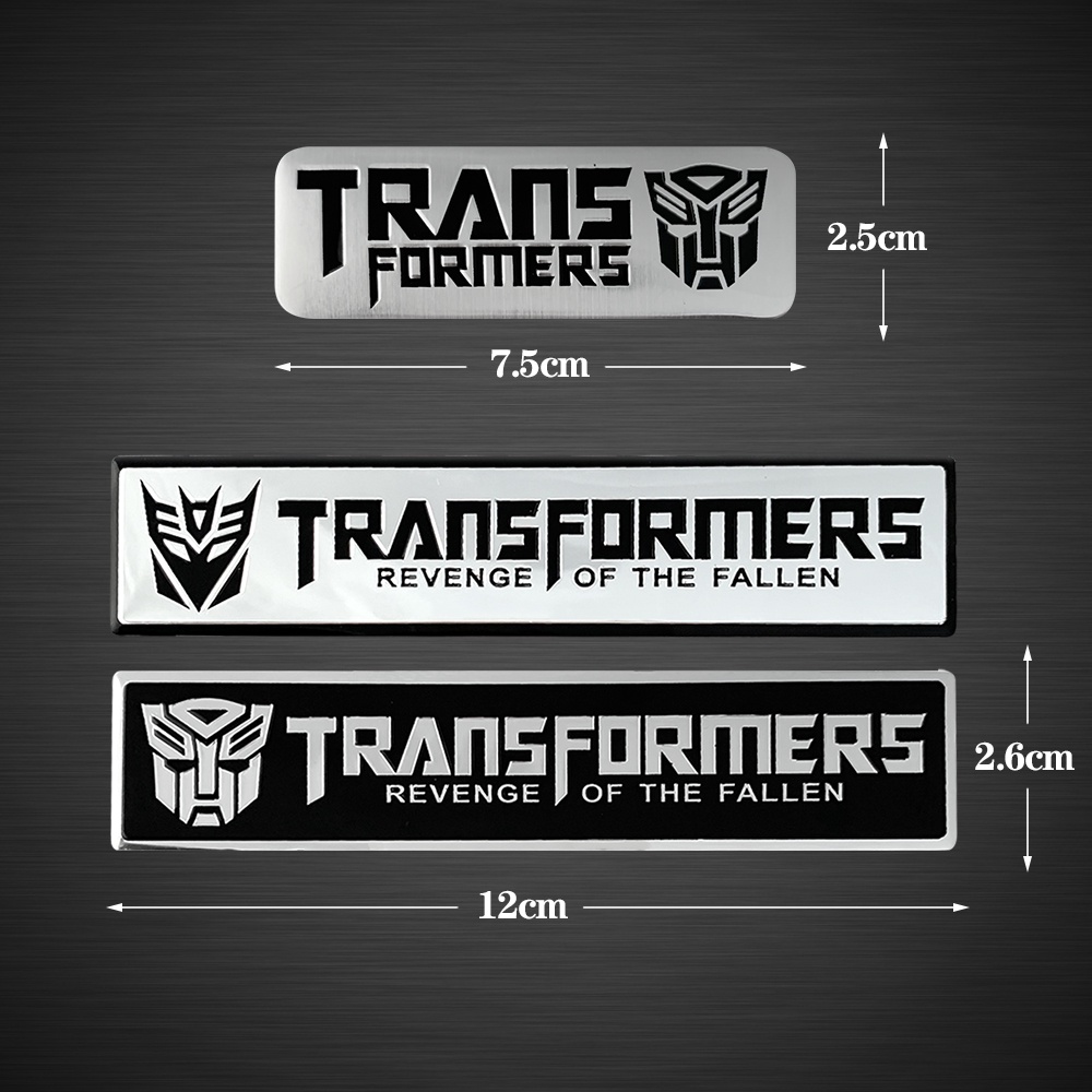 Transformers Motorcycle Metal Modification Stickers Body Stickers 3D ...