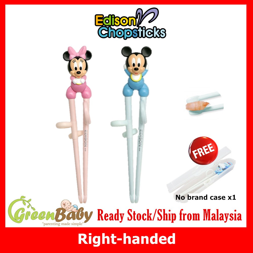 Edison Minnie Mouse and Mickey Mouse Learning Training Chopsticks ...
