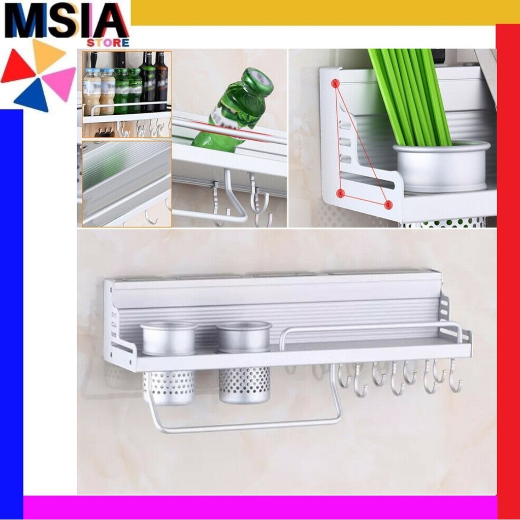 Multipurpose Hanging Iron Rack Space Aloy | Shopee Singapore