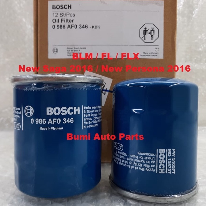 Bosch Oil Filter For Proton BLM / FL / FLX / New Saga / New Persona ...