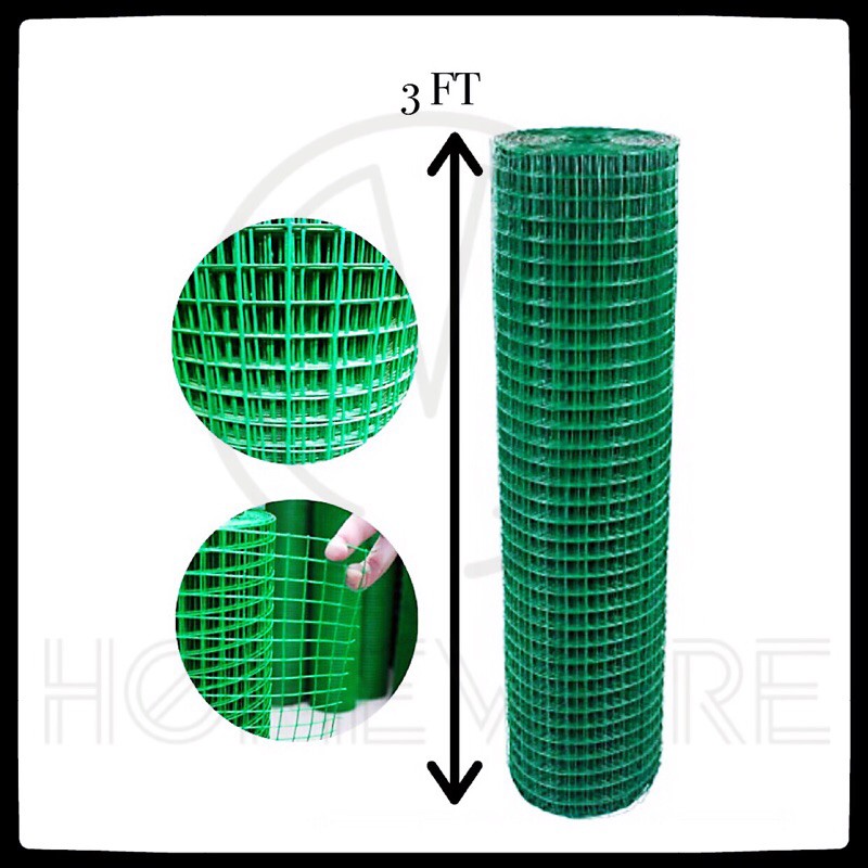 KAWAT BESI WITH PVC COATED / GALVANIZED MESH WITH PVC COAT | Shopee ...