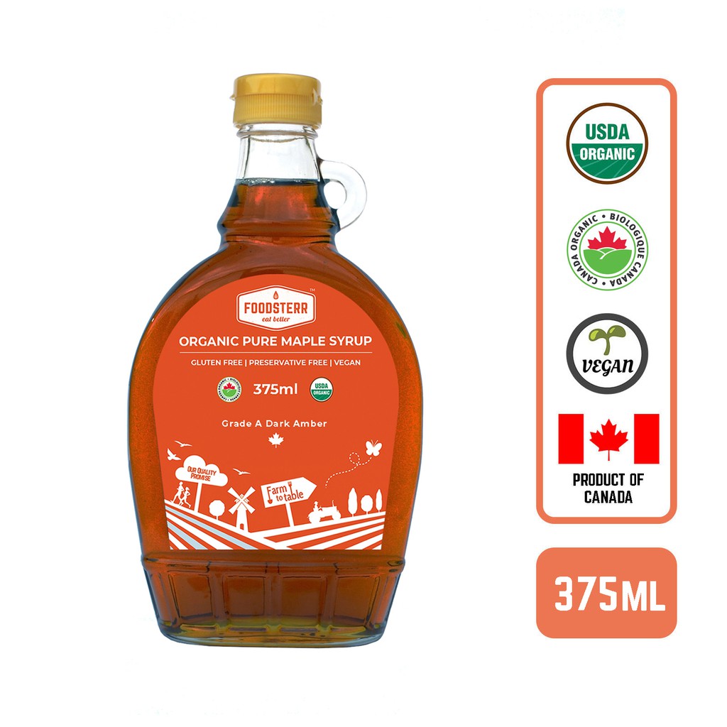 100% Pure Organic Maple Syrup 375ml | Shopee Singapore