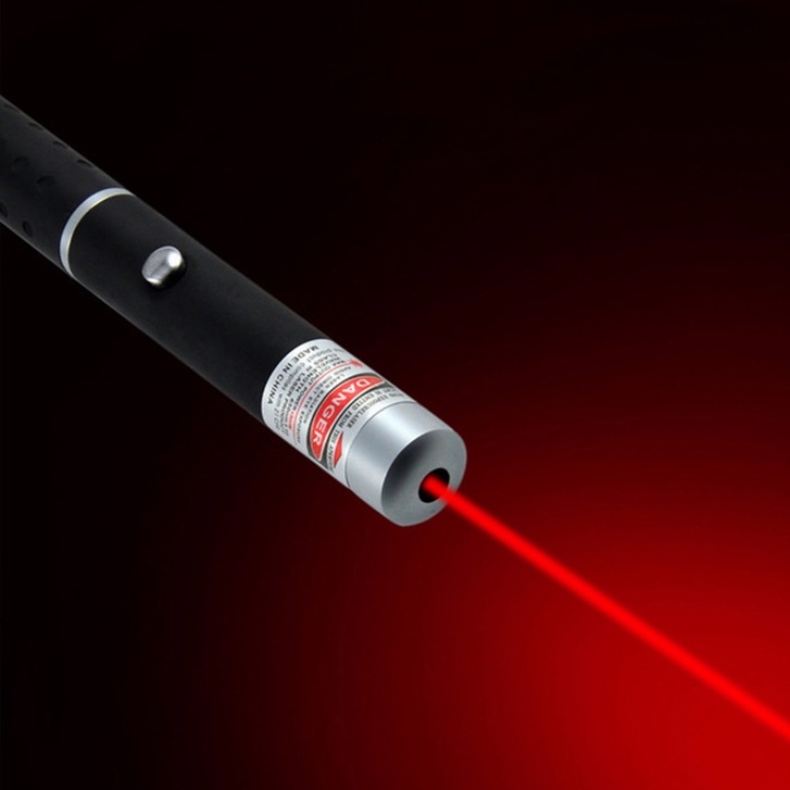 5MW 650nm Green Laser Pen Black Strong Visible Light Beam Laser point 3 ...