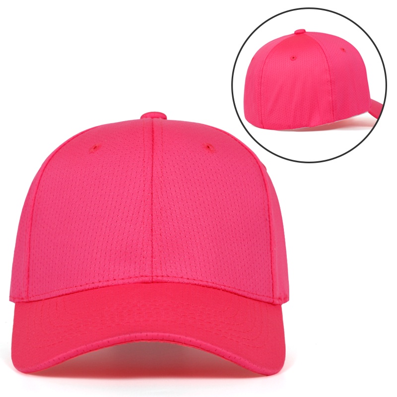 Pure Color Breathable Men Baseball Cap Fitted Closed Full Cap Women ...