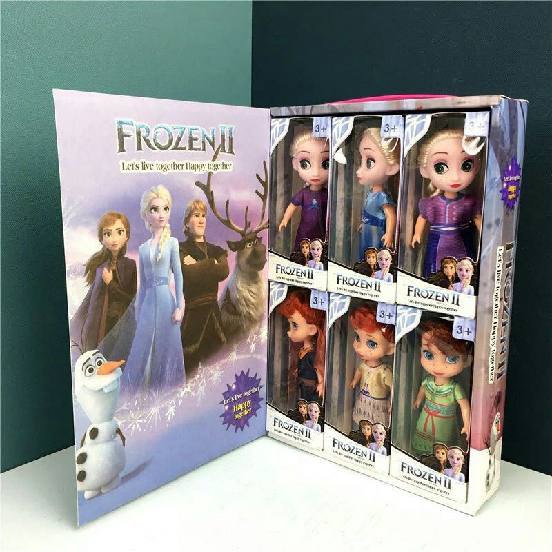 6pcs Frozen Little Princess Anna Elsa Doll Toys for CHILDREN'S Birthday ...