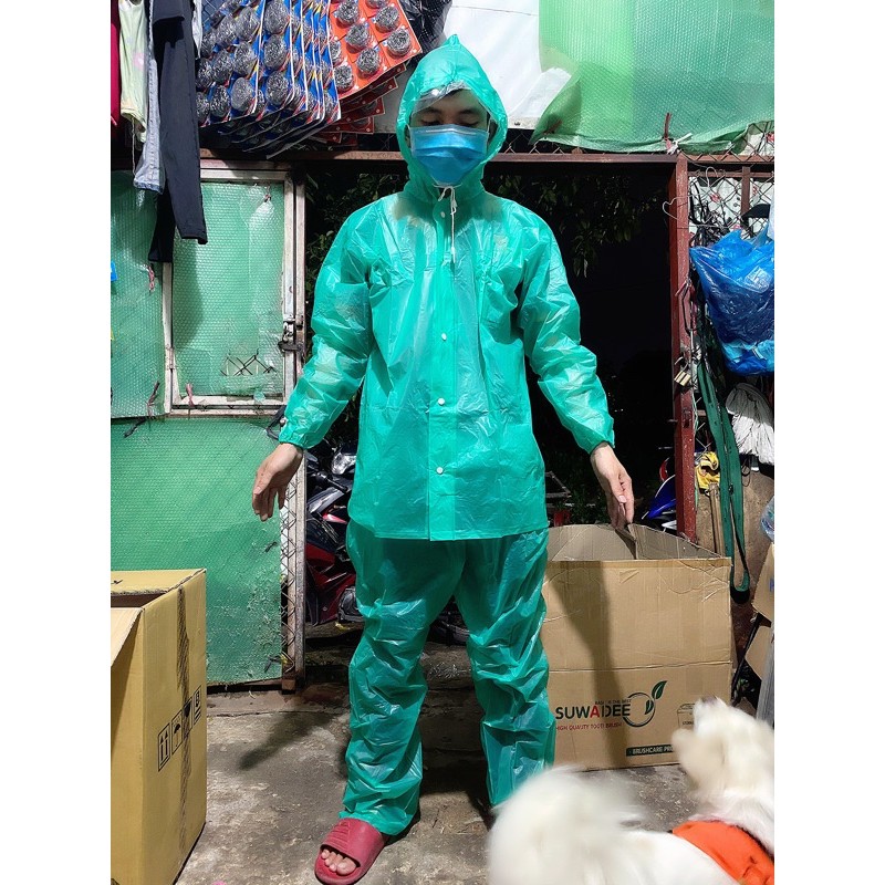 Genuine thick paper raincoat (1 set) | Shopee Singapore