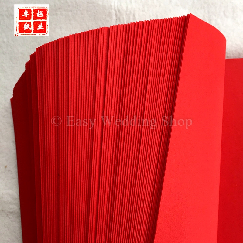 Red Calligraphy Practice Xuan Paper Writing Couplets Painting Paper ...