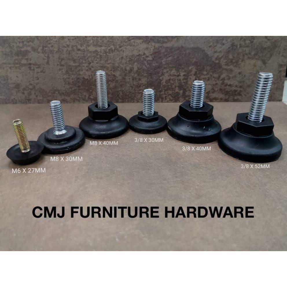 Adjustable Screw Leg Stopper Furniture Table Chair Levelling (M6 X 27MM ...