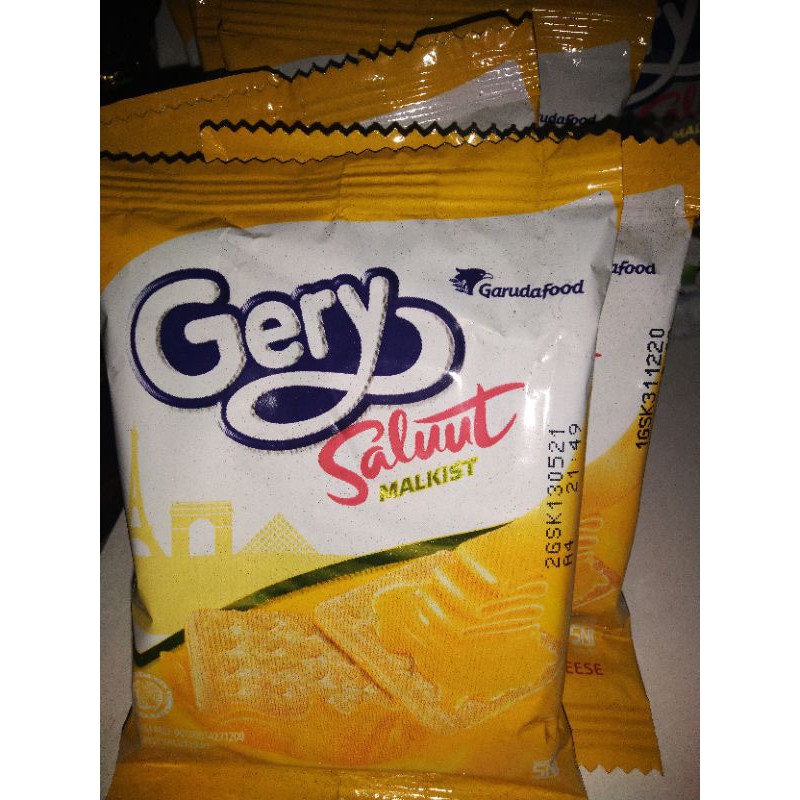 Gery Saluut Malkist Sweet Cheese 18 gr. (1 pack/10 pcs) | Shopee Singapore