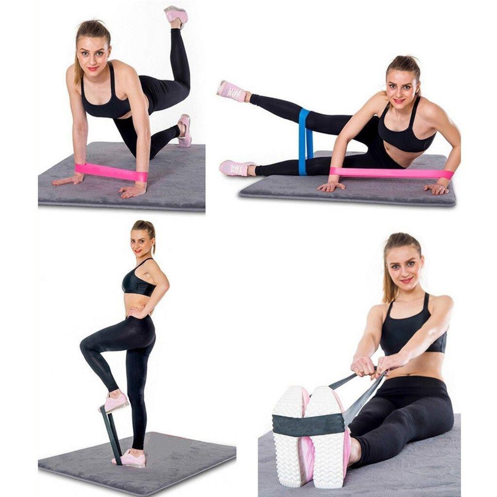 [SG Seller] Looped Resistance Yoga Exercise Band Set | Shopee Singapore