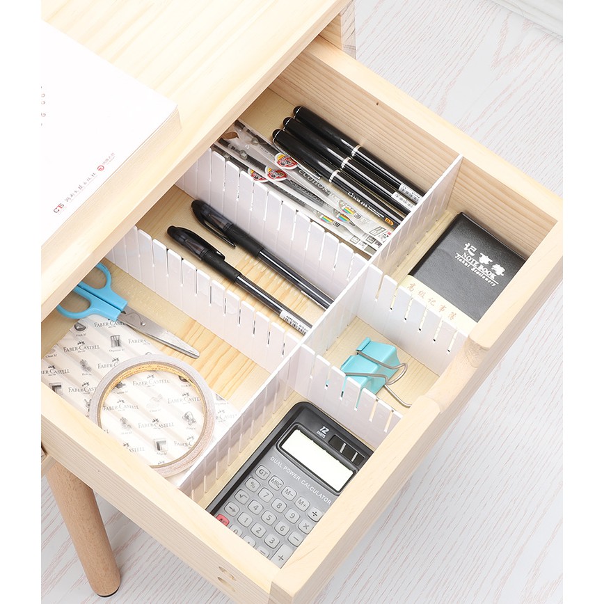 SG Local Seller 4 Pieces/Set Adjustable Drawer Divider Partition ...