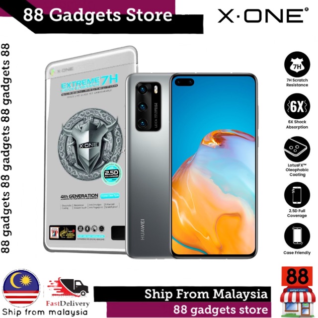 Huawei P40 X-One Extreme Shock Eliminator 7H ( 4th Generation ) 2.5D ...
