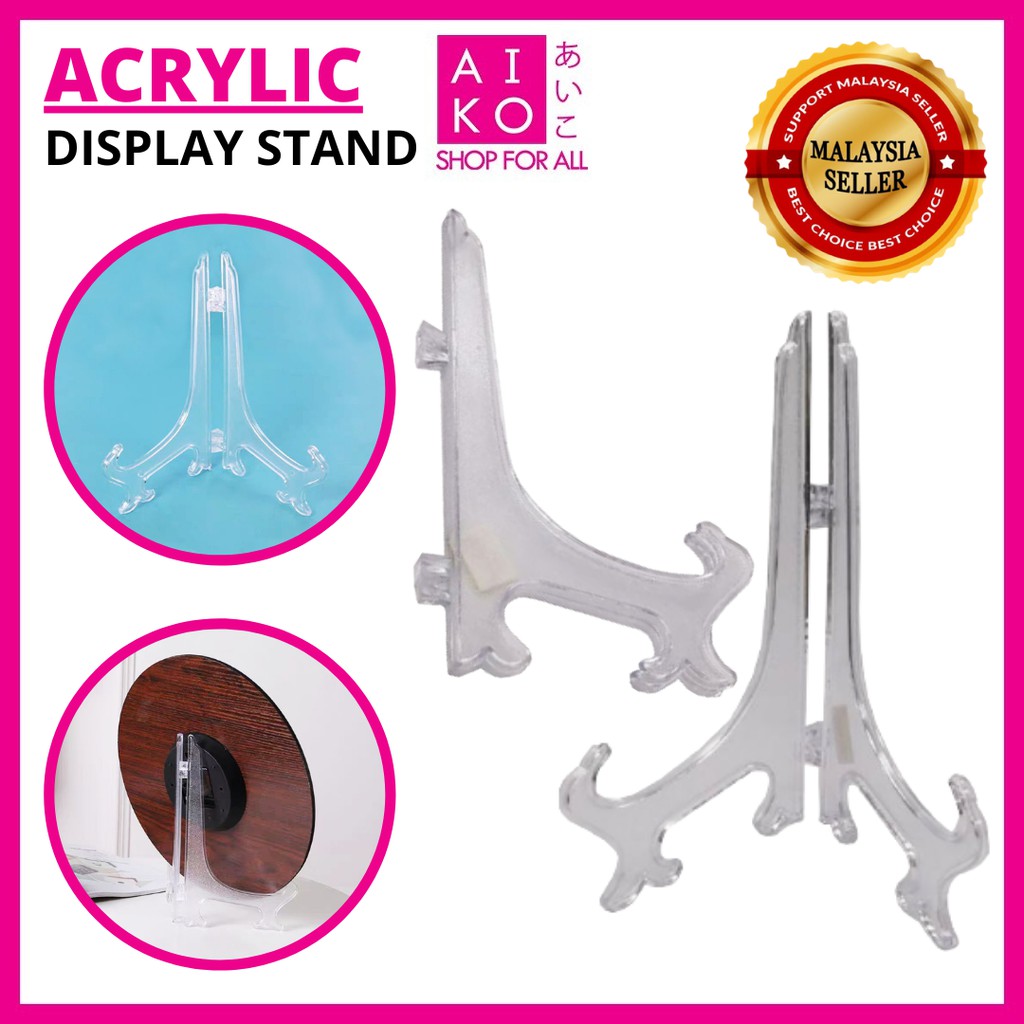 (AIKO)ACRYLIC STAND, PLATE STAND, CLOCK STAND, CENDERAHATI DISPLAY ...