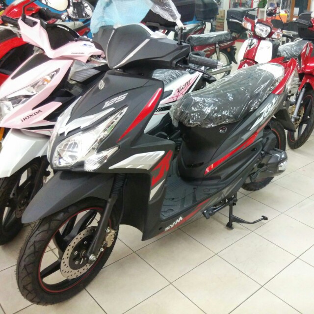 GREY MATT + STICKER SYM JET POWER 125 COVERSET COVER SET BODYCOVER ...