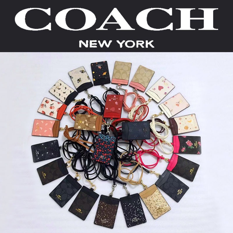 Coach Card Holder ID Lanyard Name Tag | Shopee Singapore